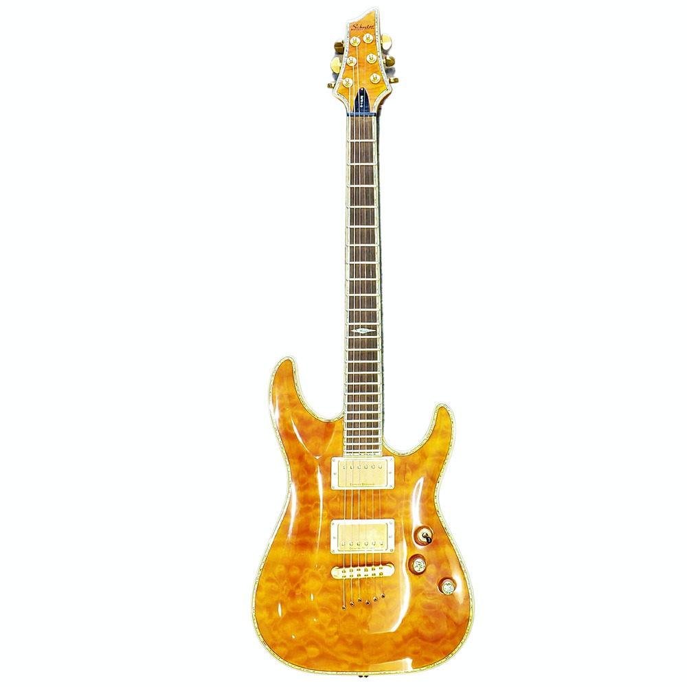 Schecter Diamond Series C1 Elite 6-String Orange Quilt Top Electric ...