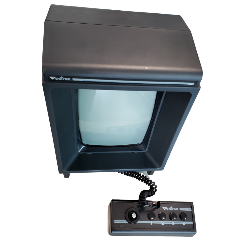 Vintage Vectrex HP3000 Tabletop Arcade Machine with 19 cartridges, 18 ...