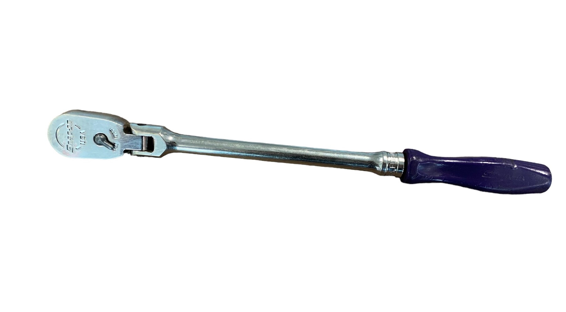 SNAP-ON 3/8" Drive Hard Long Handle Flex Head Ratchet FHLFD80A Purple ...