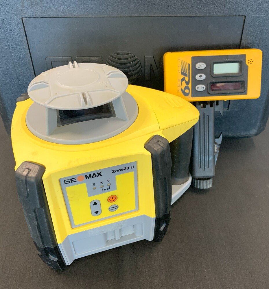 GEOMAX Zone20 H Self-leveling Rotary Laser Level w/ Digital Receiver ...
