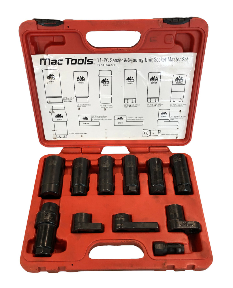 Mac Tools 11pc Sensor and Sending Unit Socket Master Set OSW SET ...