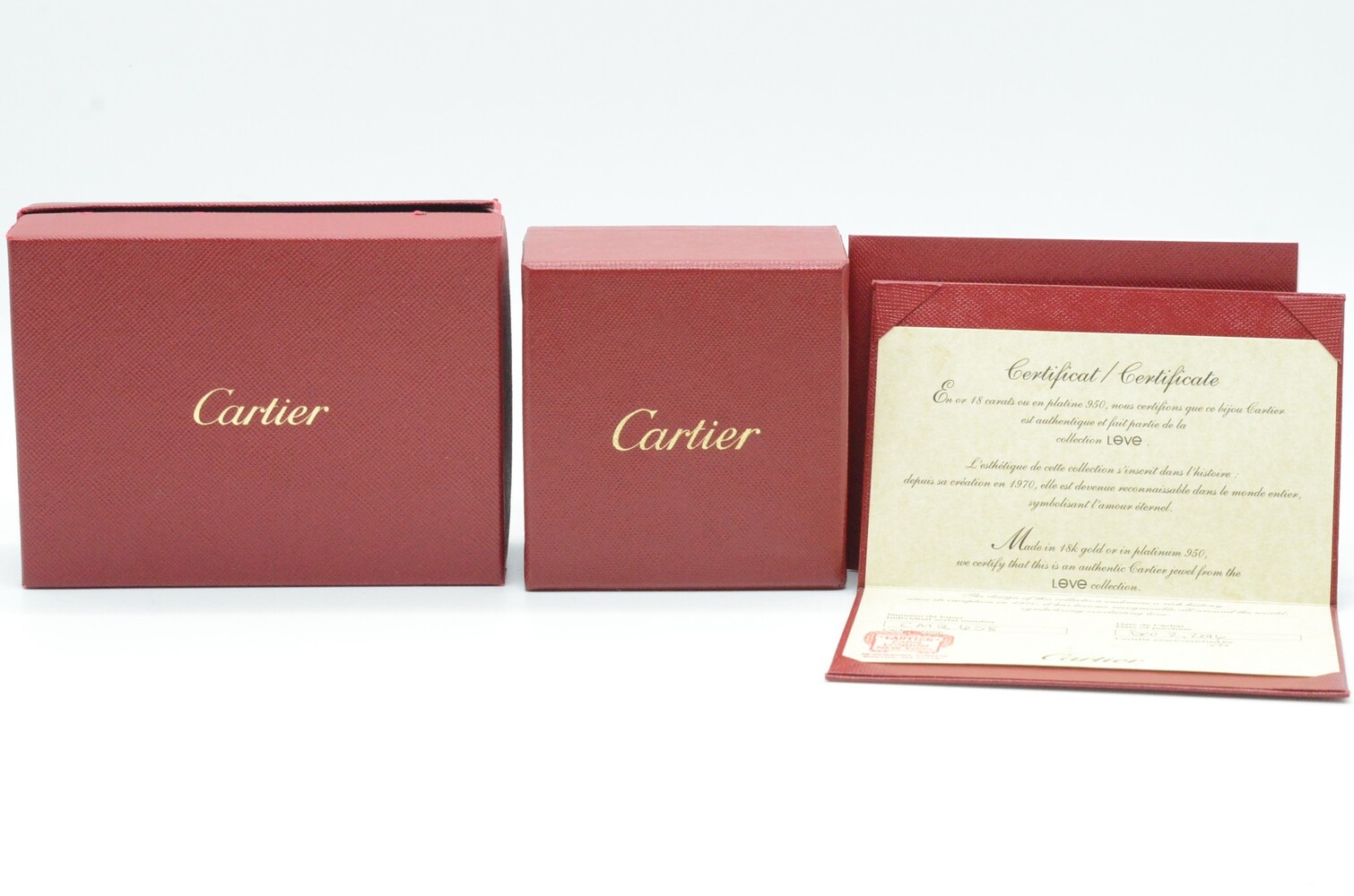 Cartier 18k Love Ring Size 6 52mm with Box, Card & Cleaning Kit ...