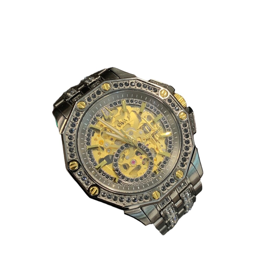 Bulova Automatic Octava Stainless Steel Men's Watch Model 98A293 ...