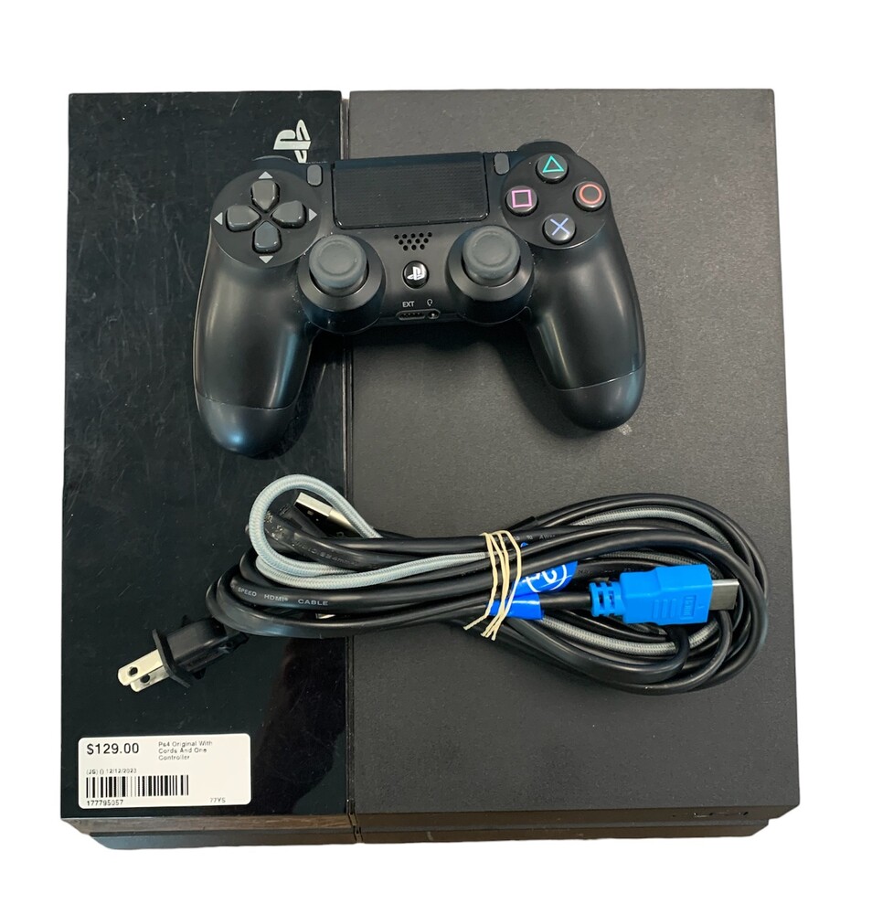 PS4 Original Console w/ Cords and Controller | Fastcash Pawn & Checkcashers