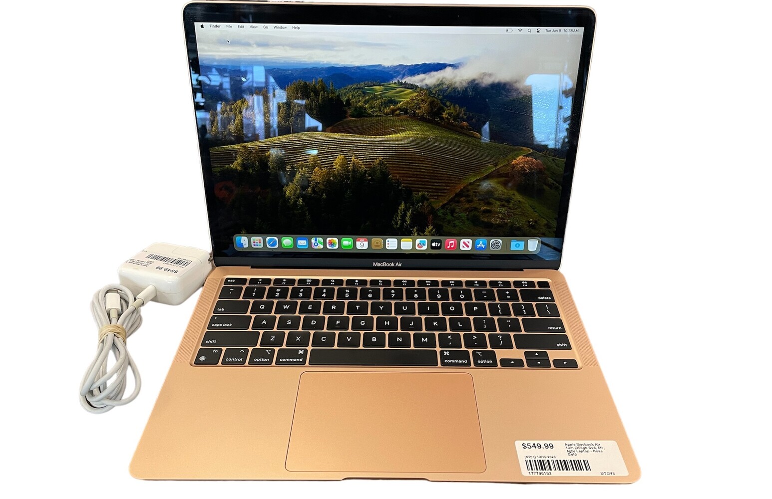 Apple MacBook Air 13in Laptop - Rose Gold (256GB SSD, M1, 8GB RAM ...