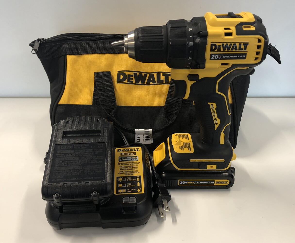 DEWALT DCD708 20V Max Cordless Drill/Driver Kit, 2 Batteries and ...